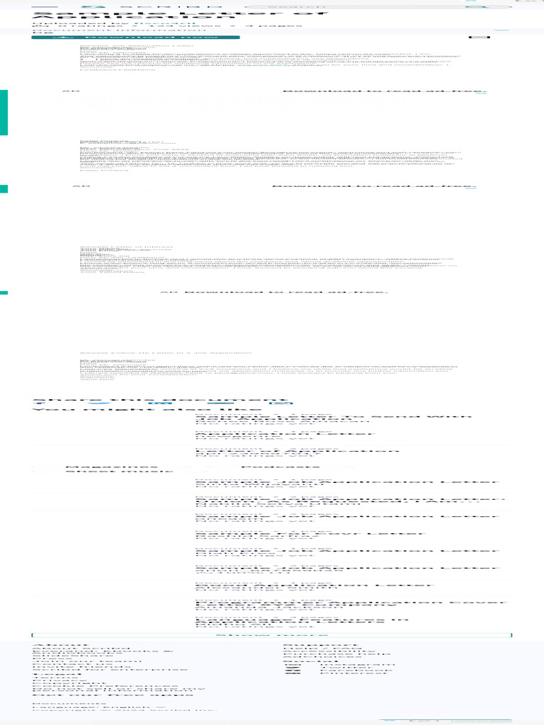 Sample Letter of Application PDF | PDF | Scribd | Résumé