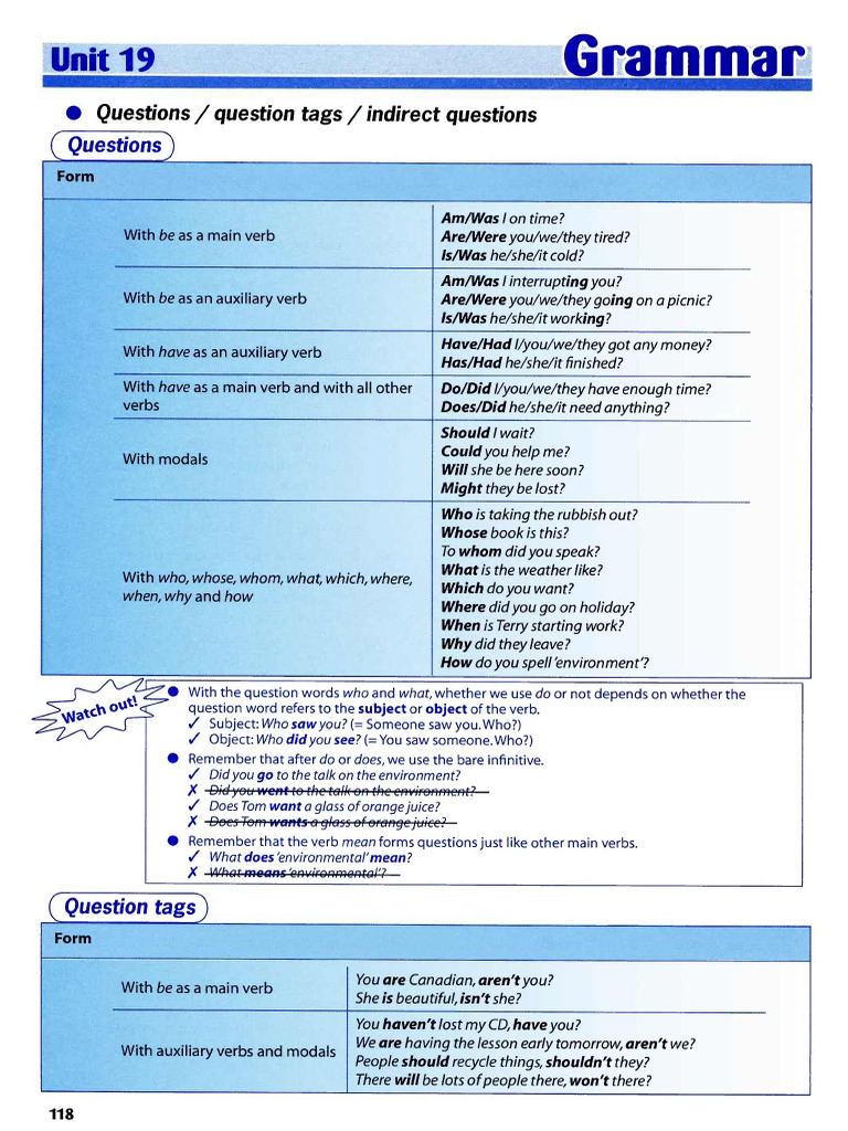 UNIT 19-20 - Destination B2. Grammar | PDF
