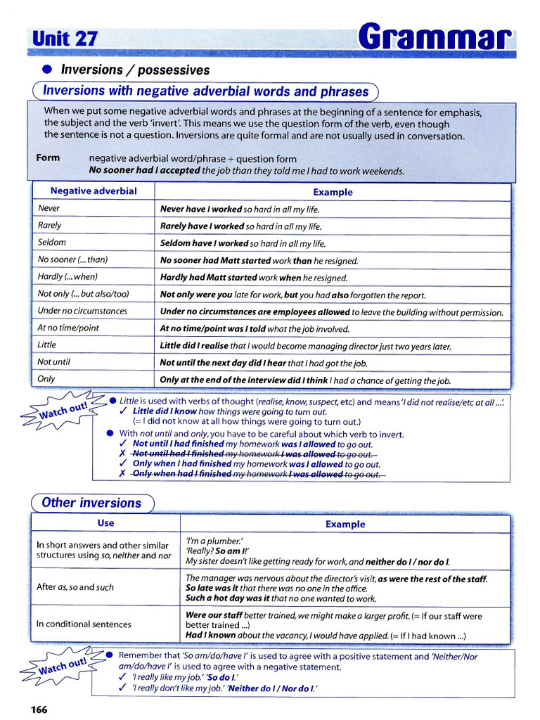 UNIT 27-28 - Destination B2. Grammar | PDF