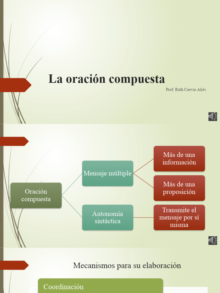 La Oración Compuesta: Guía Completa | PDF | Semántica | Lingüística