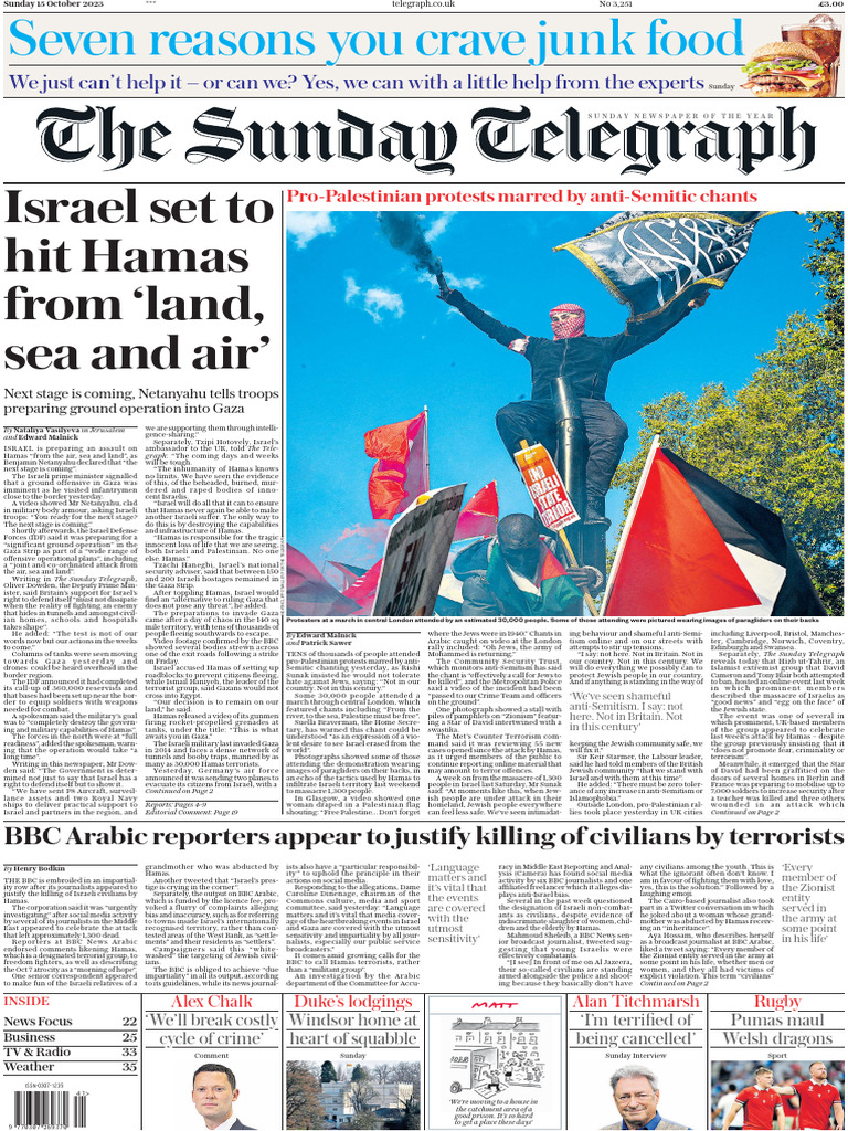 5.the Daily Telegraph - 1510 | PDF | Hamas | Israel