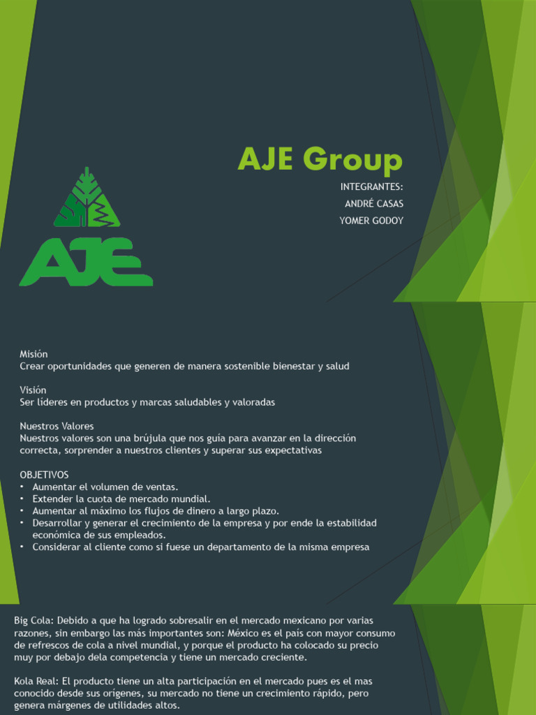 AJE-Group | PDF | Mercado (economía) | Business