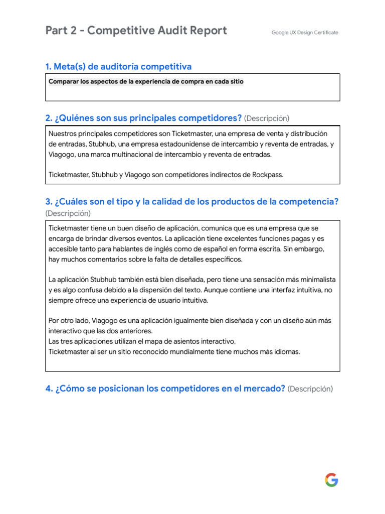 Google UX Design Certificate - Competitive Audit Report - Coffeehouse ...