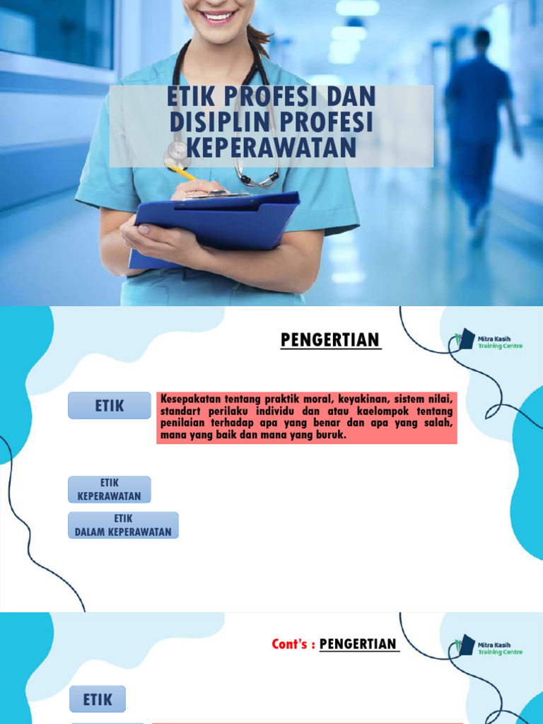 Etik & Disiplin Profesi Keperawatan Ok | PDF | Karier & Perkembangan | Pengembangan Diri