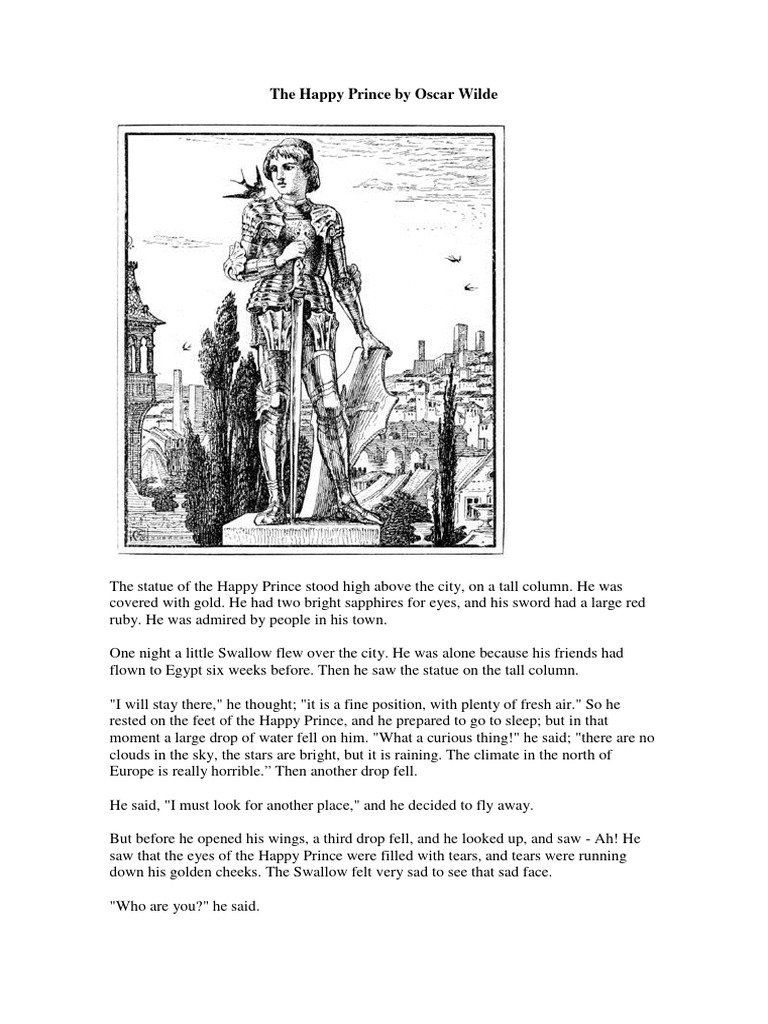 The Happy Prince by Oscar Wilde | PDF | The Happy Prince And Other Tales