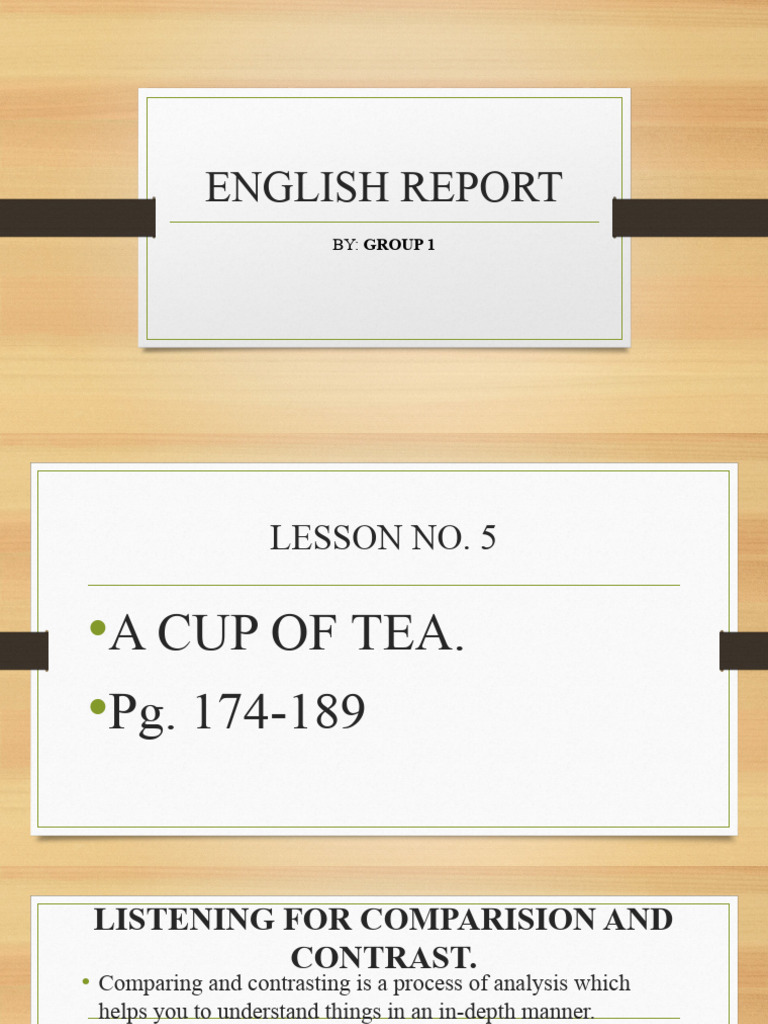 English Report: By: Group 1 | PDF | Gesture | Speech