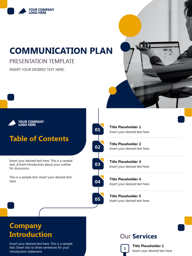 01 Communication Plan Powerpoint Template 16x9 1 | PDF | Computing