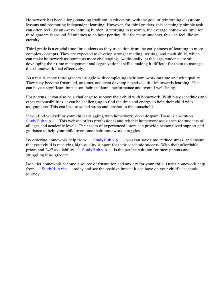 Third Grade Homework Challenges | PDF | Homework | Worksheet