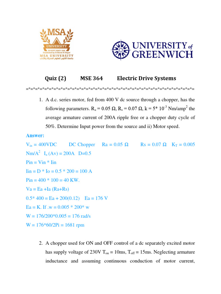 Quiz 2 Model Answer SP2023 | PDF