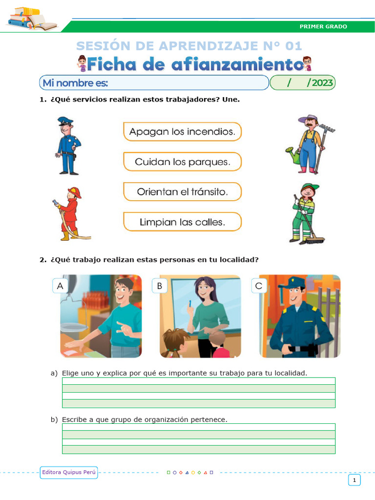 Anexo de Sesiones de Aprendizaje - EDA V Semana 1 - Editora Quipus Perú | PDF | Perú | Evaluación