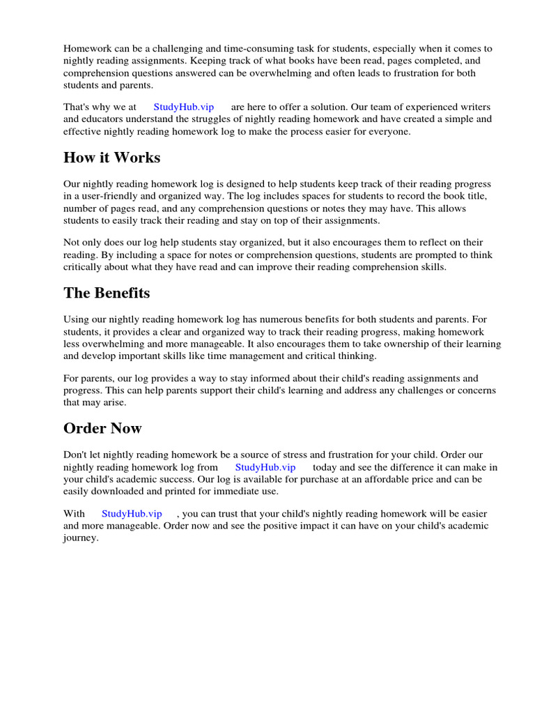 Simplify Nightly Reading Logs | PDF | Safari (Web Browser) | Homework