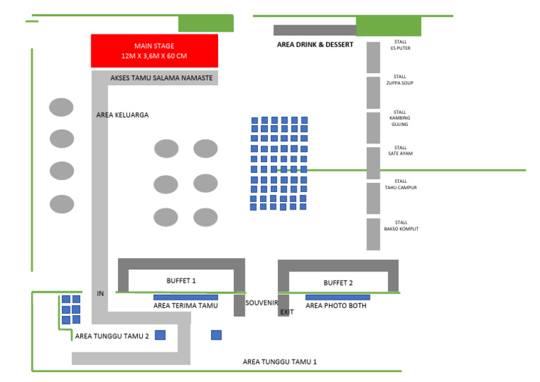 Event Layout: Food & Guest Areas | PDF