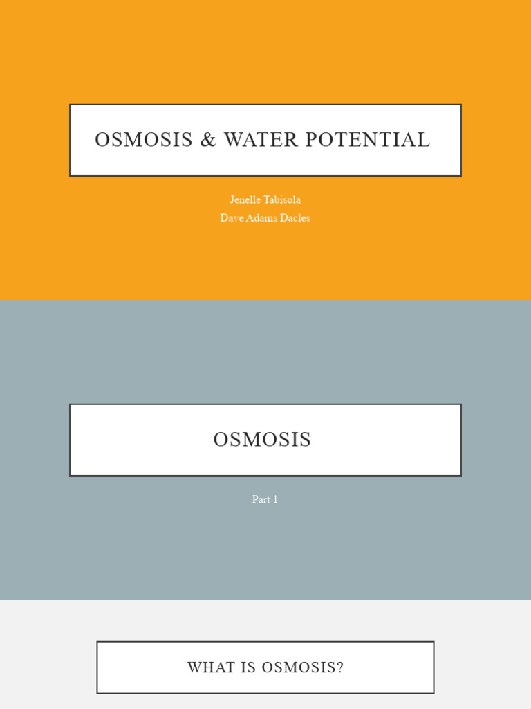 Osmosis | PDF | Osmosis | Biology