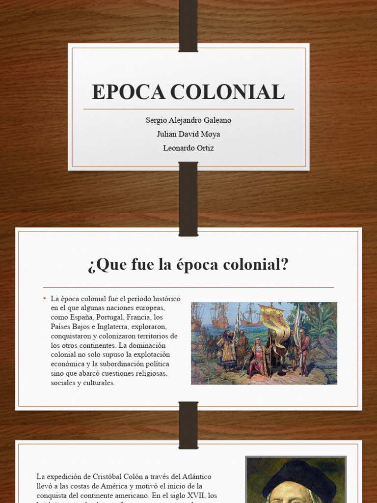 Historia y Sociedad de la Época Colonial | PDF | Colonialismo | Imperio ...