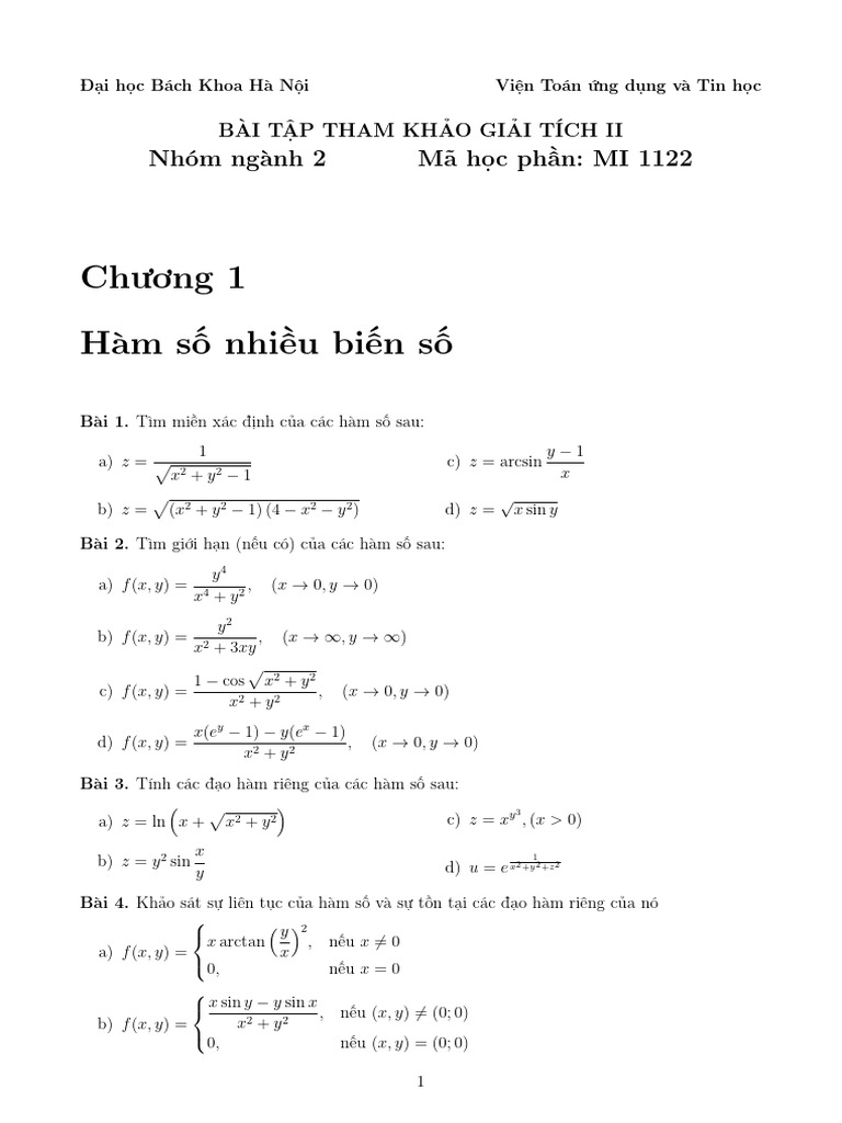 MI1122 GT2 Nhom2 Baitapthamkhao | PDF