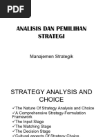 Analisis Matriks IE untuk Strategi Perusahaan | PDF