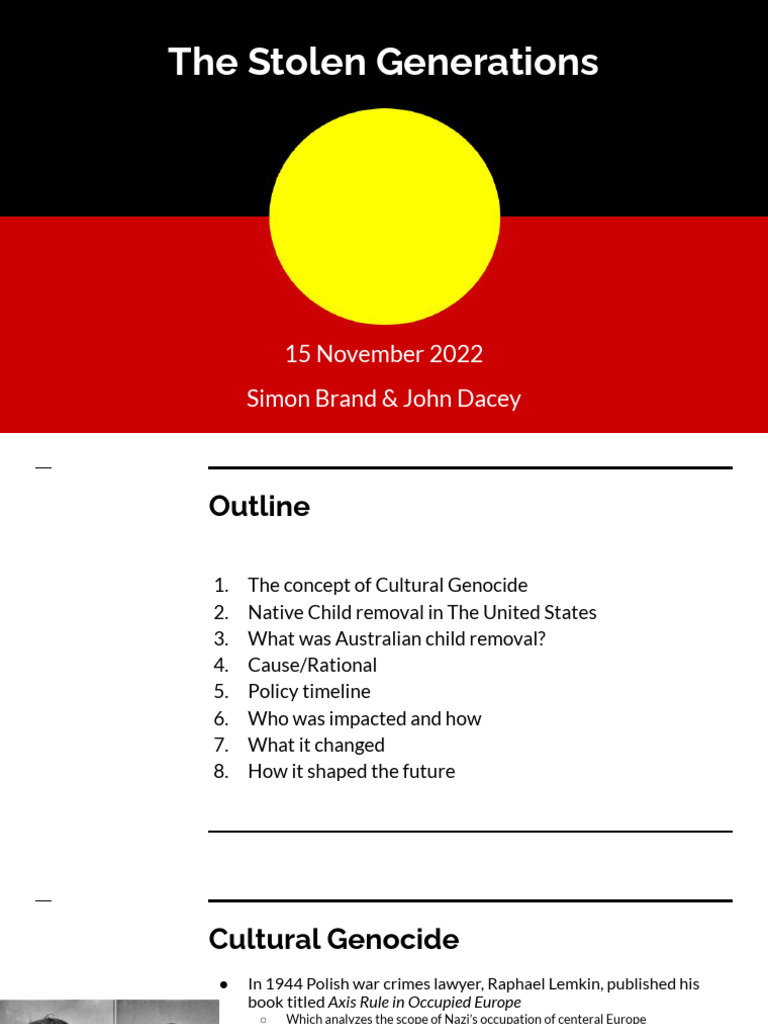 the stolen generations presentation 1 | PDF | Indigenous Australians ...