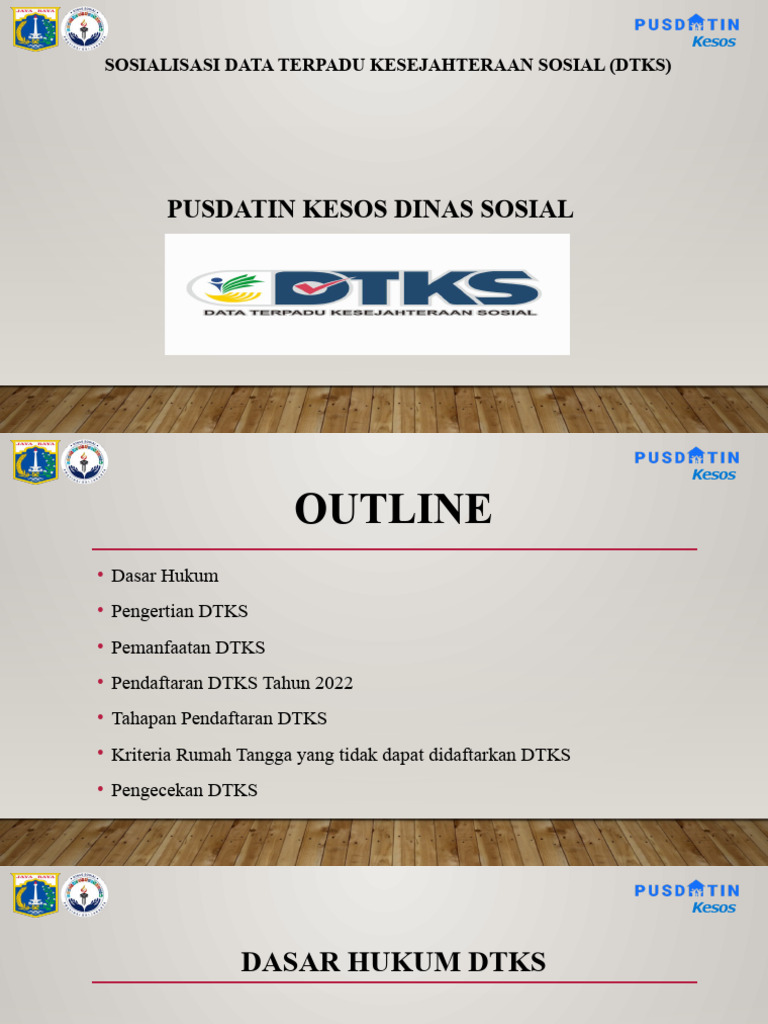 Sosialisasi DTKS | PDF | Pengelolaan Keuangan & Uang