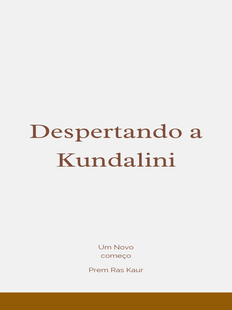 Despertando a Energia Kundalini | PDF | Prana | Kundalini
