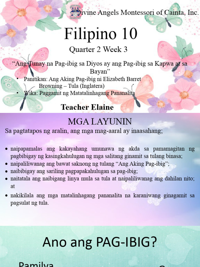 Q2 W3 Filipino 10 | PDF