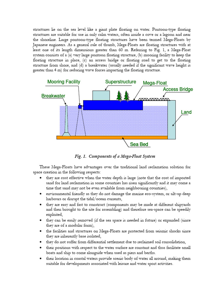 Floating Structure | PDF | Airport | Sea