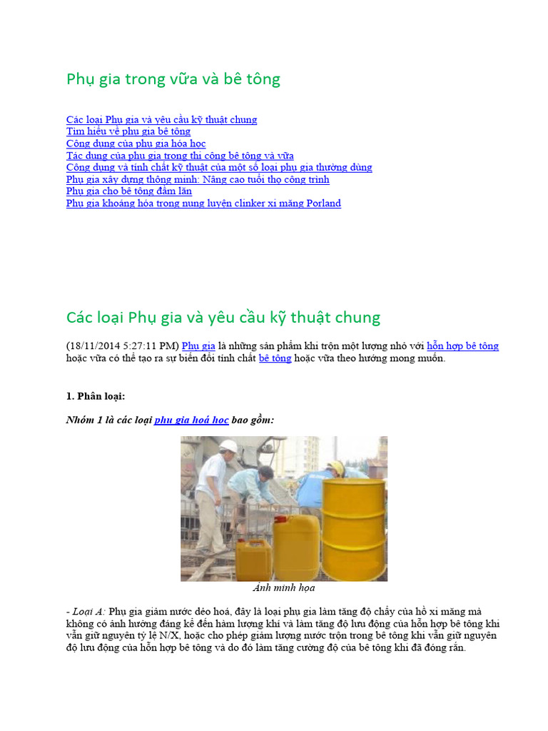 PH Gia Trong V A Và Bê Tông | PDF