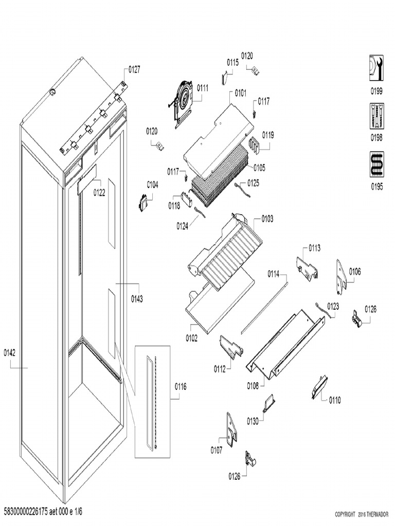 Exploded View | PDF | Refrigerator | Equipment