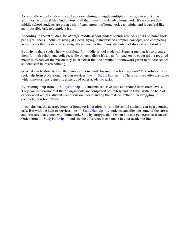 Middle School Homework Help | PDF | Homework | Homeschooling