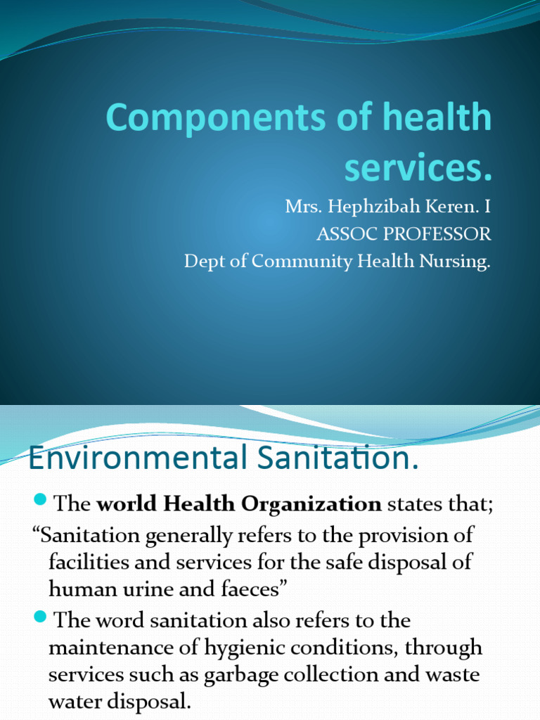 Components of Health Services | PDF | Public Health | Health Sciences