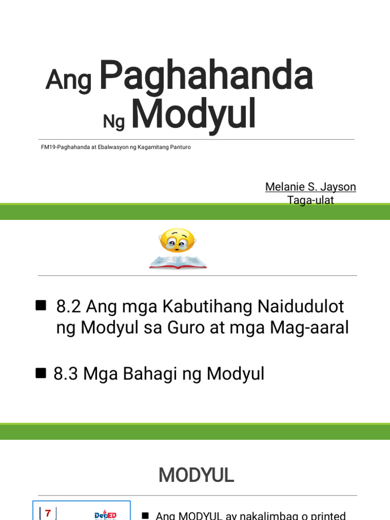FM19-Paghahanda NG Module - Jayson, M | PDF