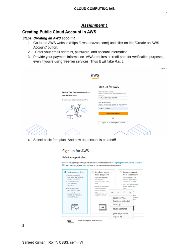 Cloud Computing 1-3 | PDF | Amazon Web Services | Computing