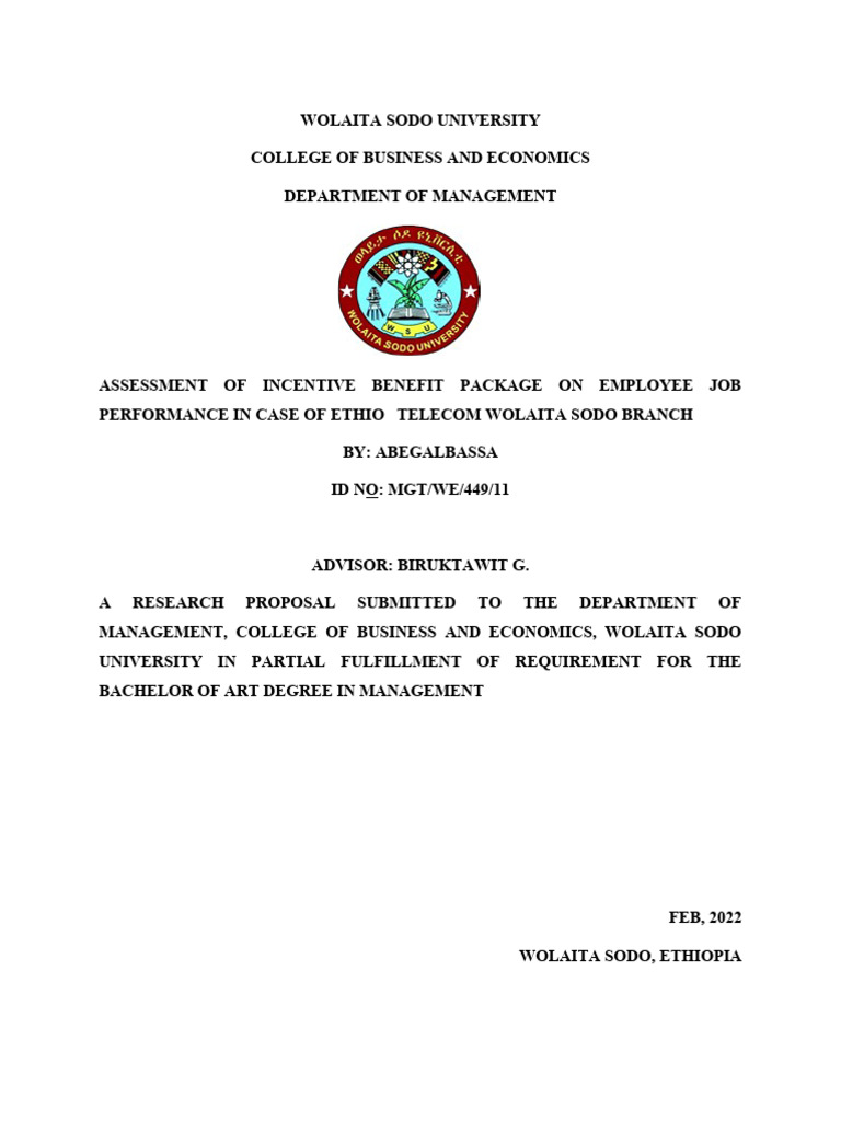 Abegal Bassa Proposal | PDF | Cost Of Living | Incentive