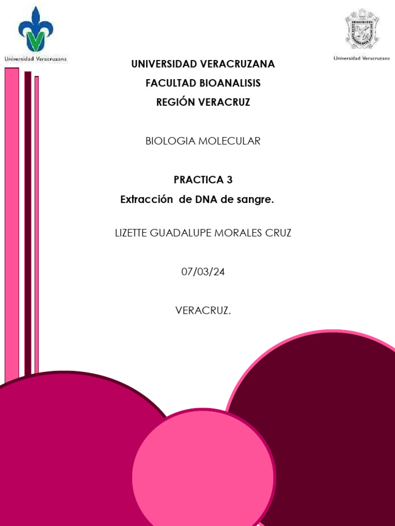 Practica 3 LGMC - Biologia Molecular | PDF | Adn | Rna