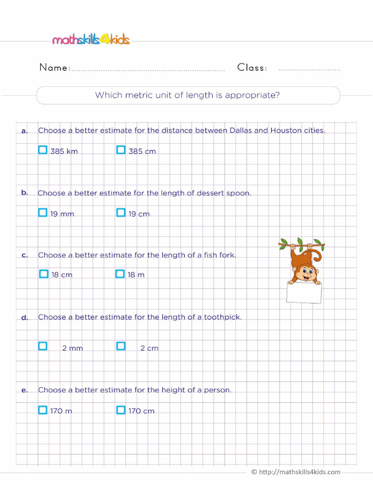 13 Which Metric Unit of Length Is Appropriate | PDF