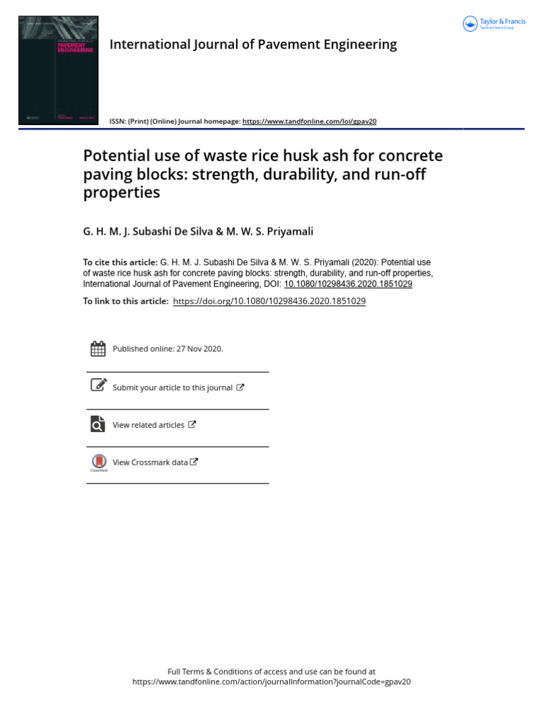 3-Potential Use of Waste Rice Husk Ash For Concrete Paving Blocks ...