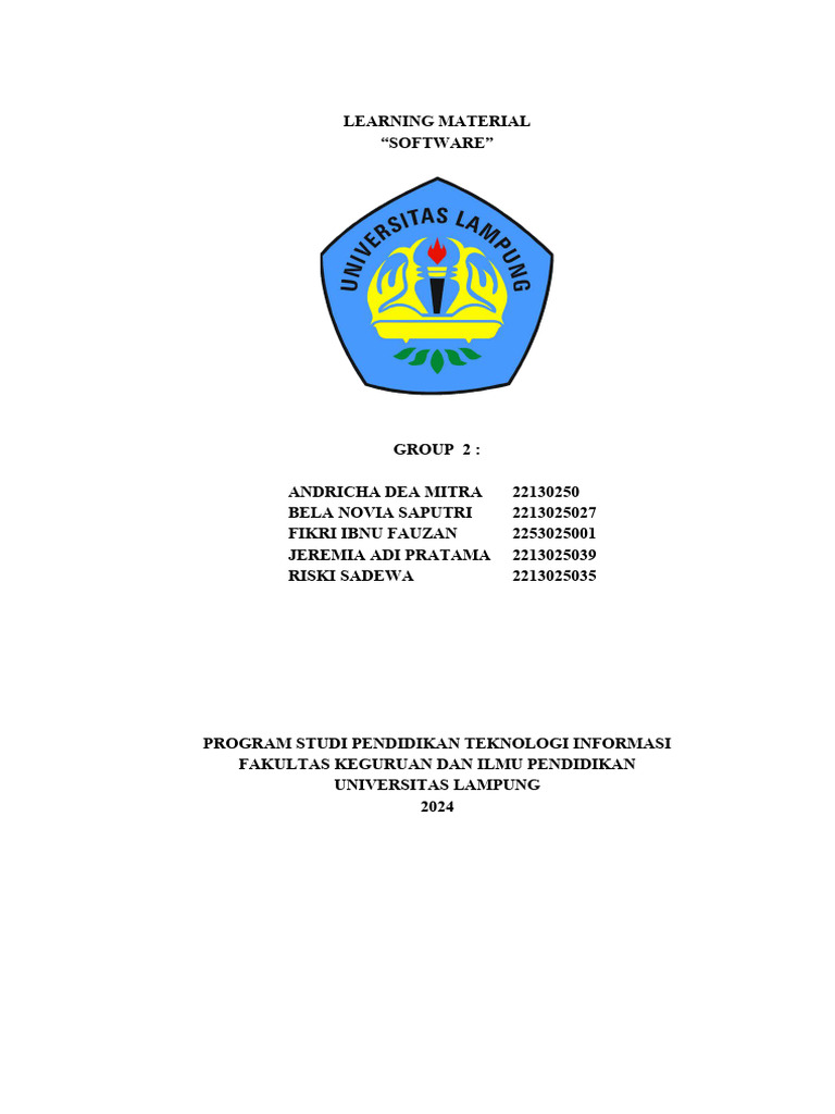 Learning Material Group 2 | PDF