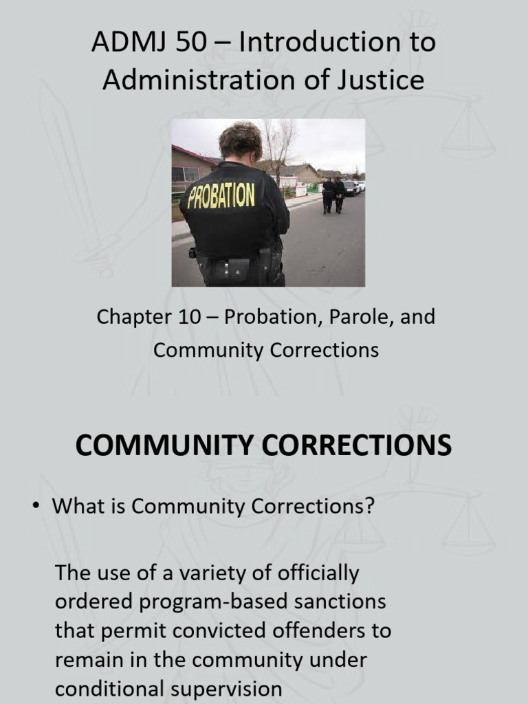 Probation, Parole, Corrections 22 Acc | PDF | Probation | Parole