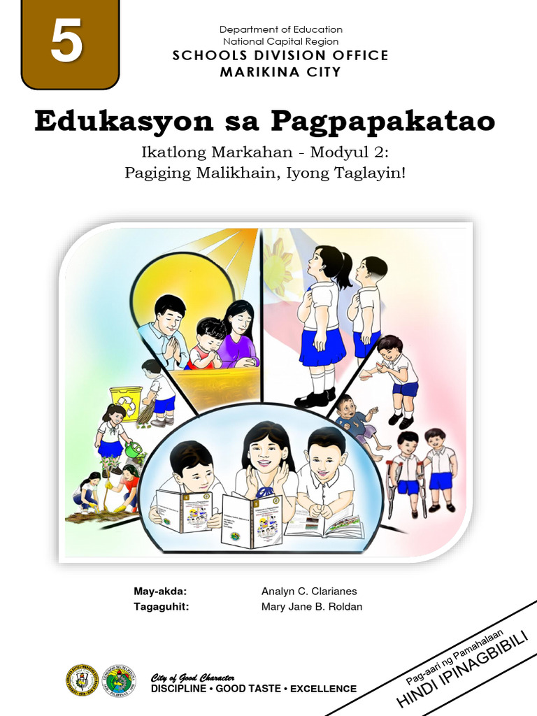 Revalidated - ESP5-Q3-M2-Pagiging Malikhain, Iyong Taglayin! | PDF