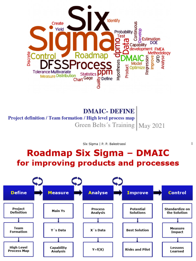 DMAIC Define - in Detailed | PDF | Six Sigma | Standard Deviation