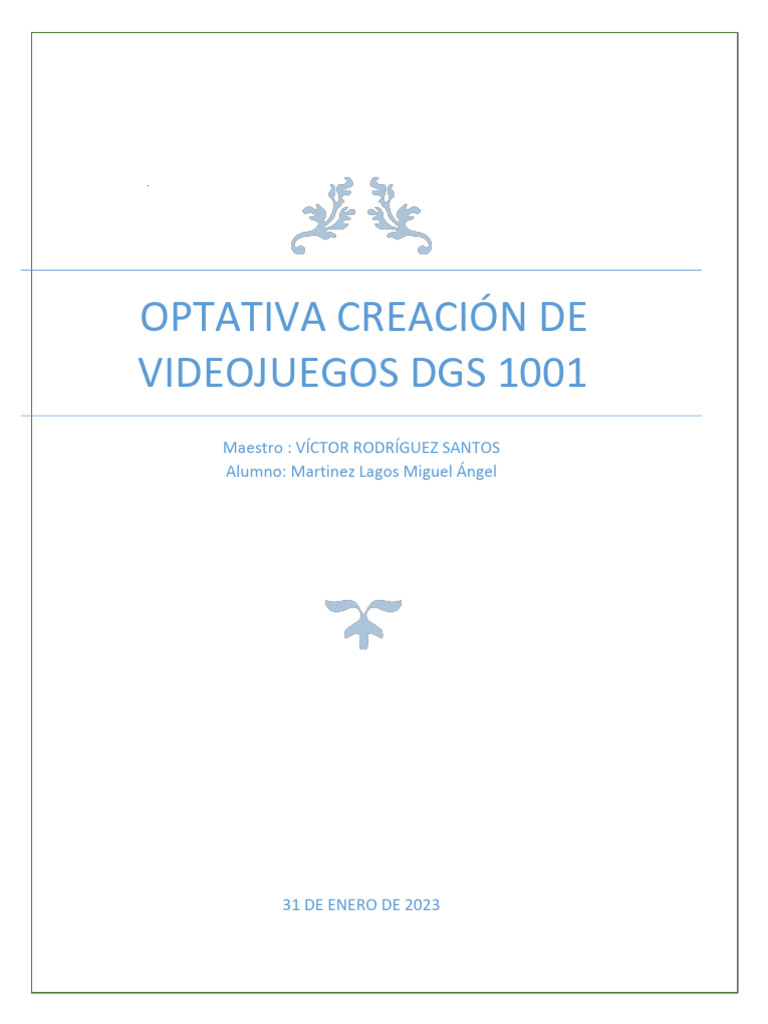 Fundamentos Del Lenguaje de POO para El Desarrollo de Videojuegos ...