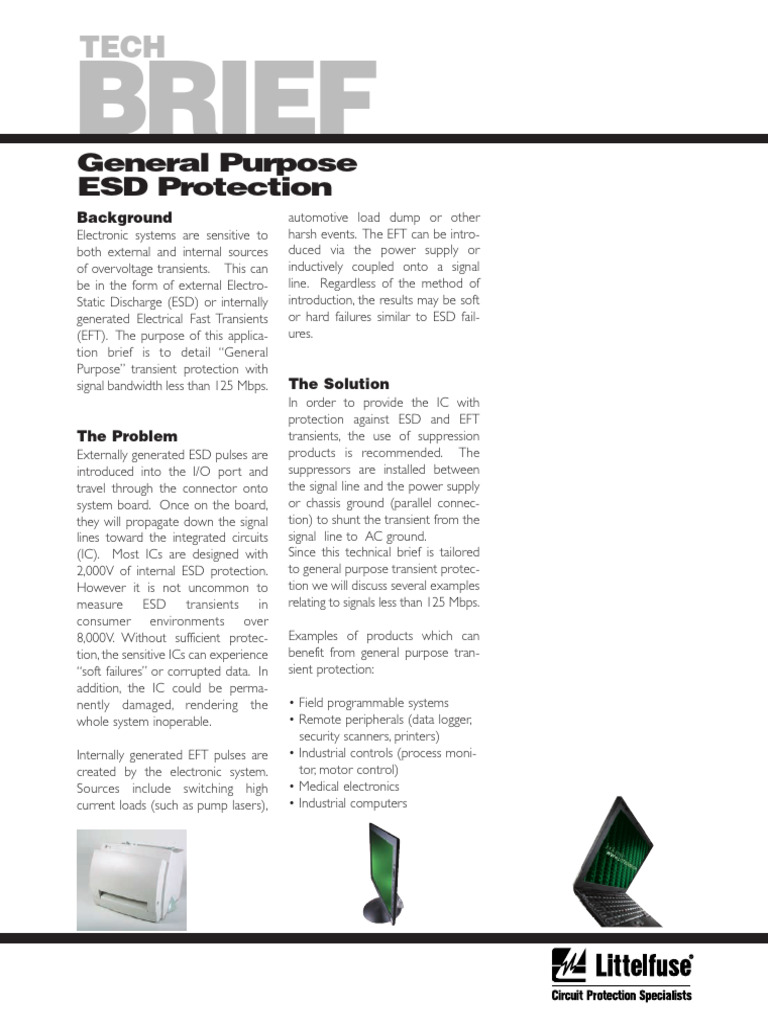 Littelfuse General Purpose ESD Protection Application Note | PDF ...