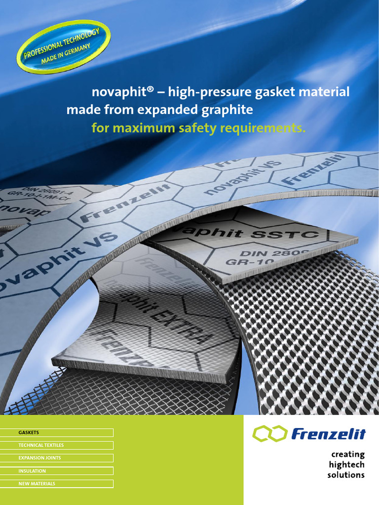novaphit_gaskets | PDF | Graphite | Materials