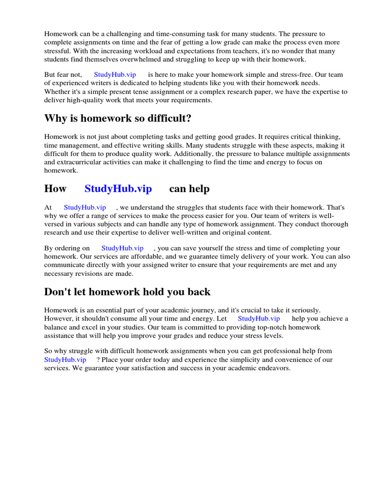 Homework Simple Present | Download Free PDF | Homework | Social Psychology