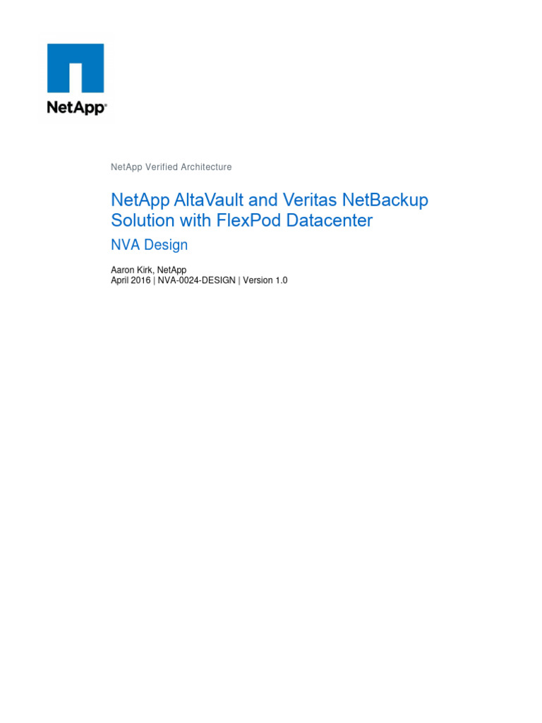 Nva 0024 Design | PDF | Backup | Cloud Computing