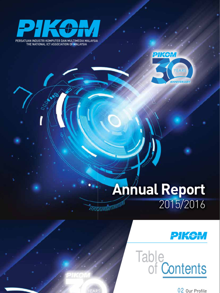 PIKOM Annual Report 2015 2016 | PDF | Information And Communications ...