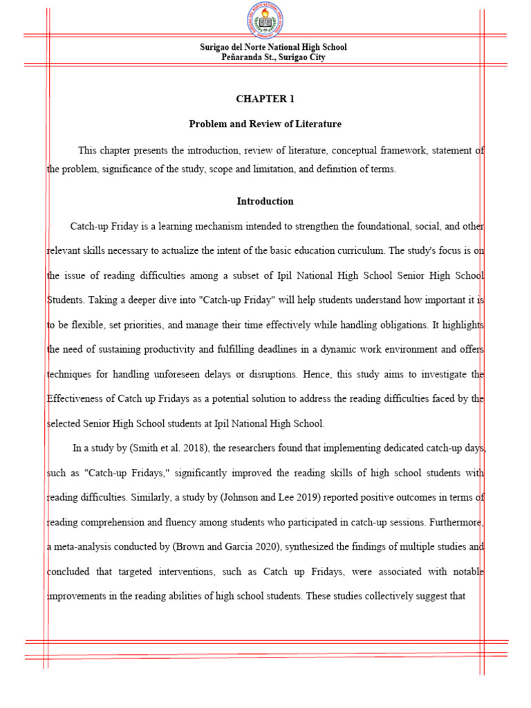 Catch Up Friday 2 Pdf Reading Comprehension Survey Methodology