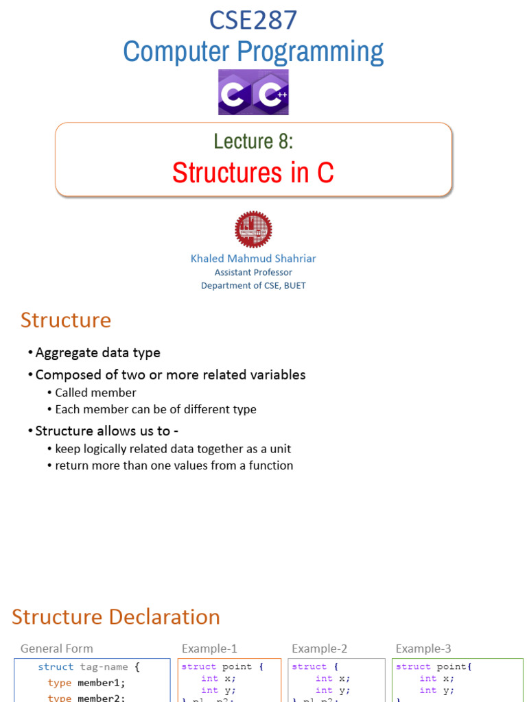 Structure | PDF | Computer Data | Computer Science