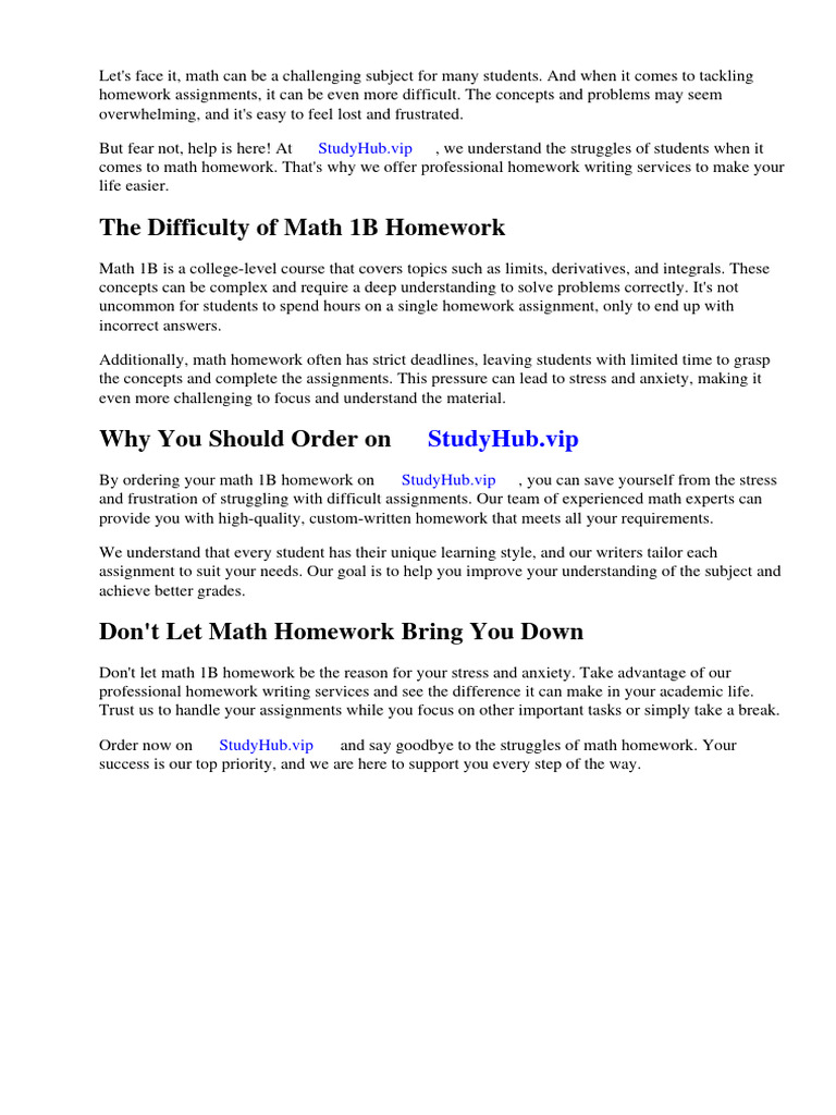 Math 1b Homework | PDF | Mathematics | Homework