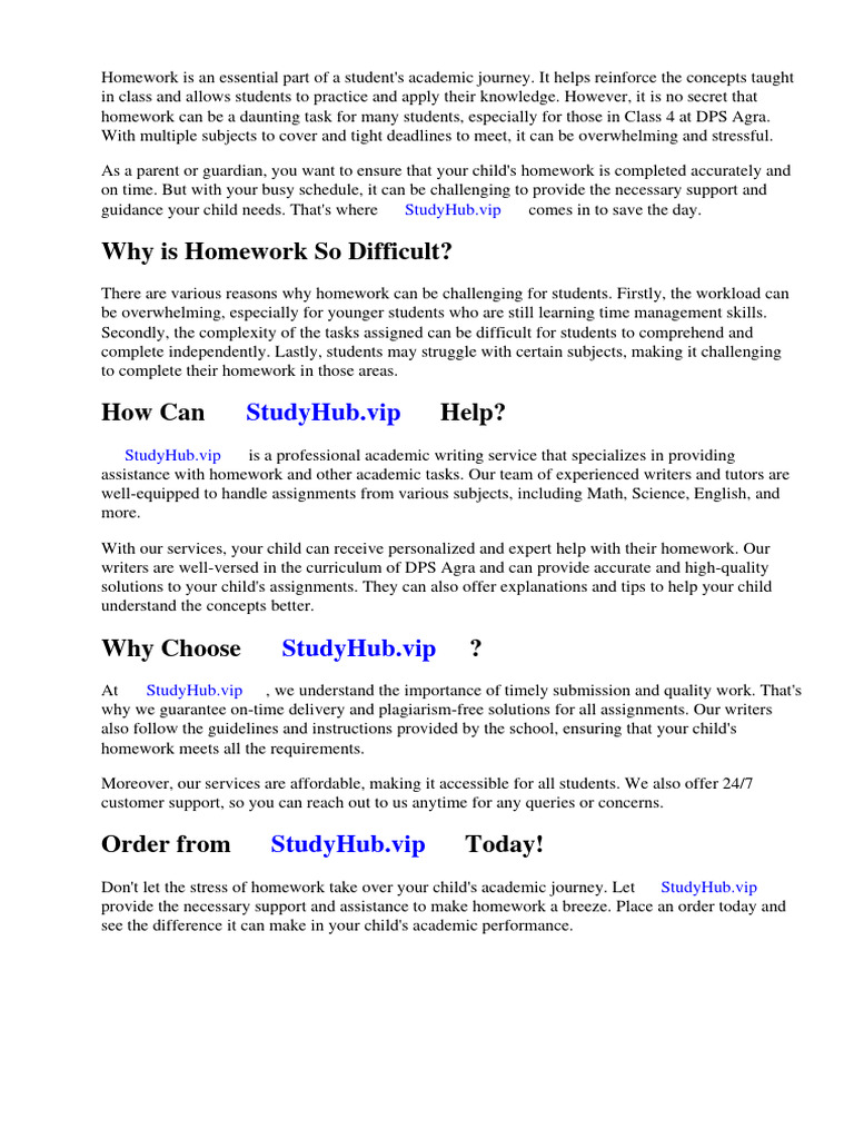 Dps Agra Holiday Homework Class 4 | Download Free PDF | Homework