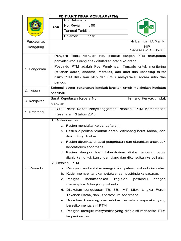 Sop PTM | PDF | Sains & Matematika